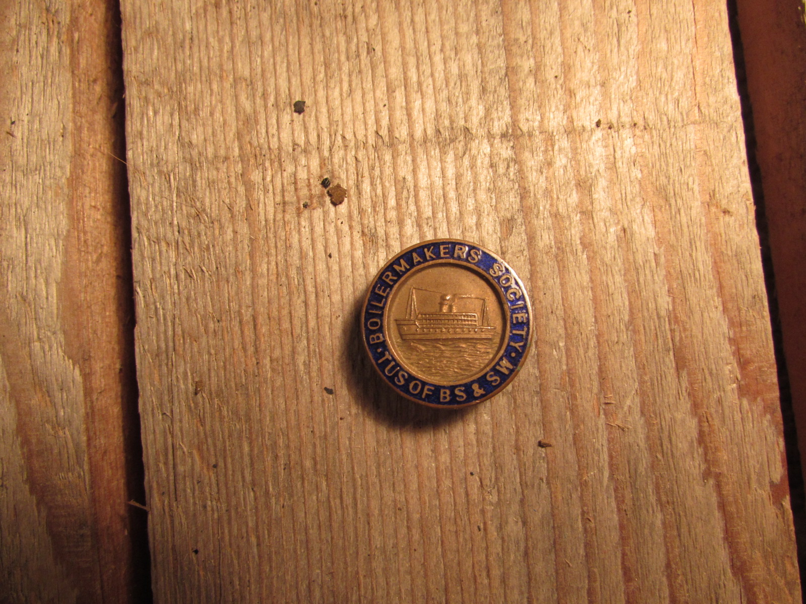 Boilermakers society enamelled badge – Legra Antiques