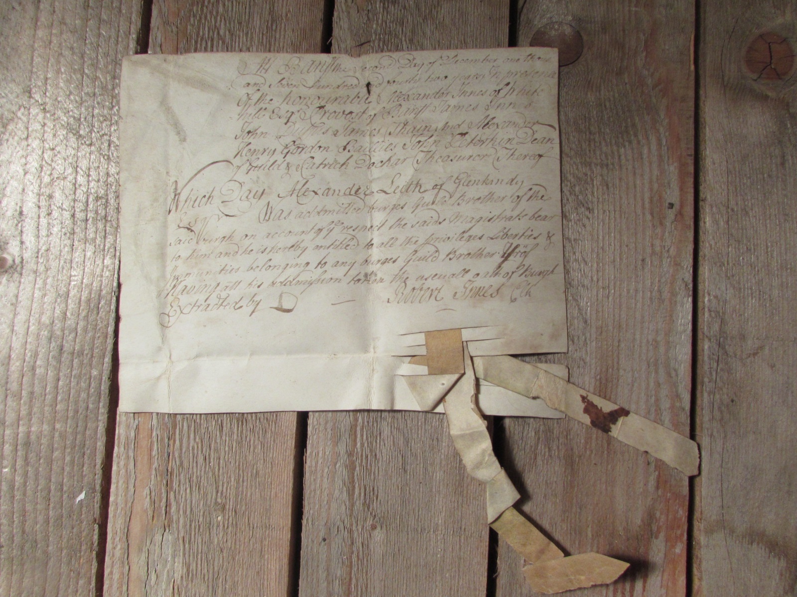 1743 Burges Act (Scottish) – Legra Antiques